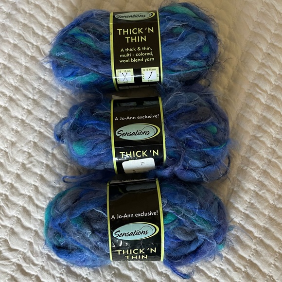 Jo-Ann | Other | Jo Ann Sensations Thick And Thin Yarn Bundle Of 3 ...